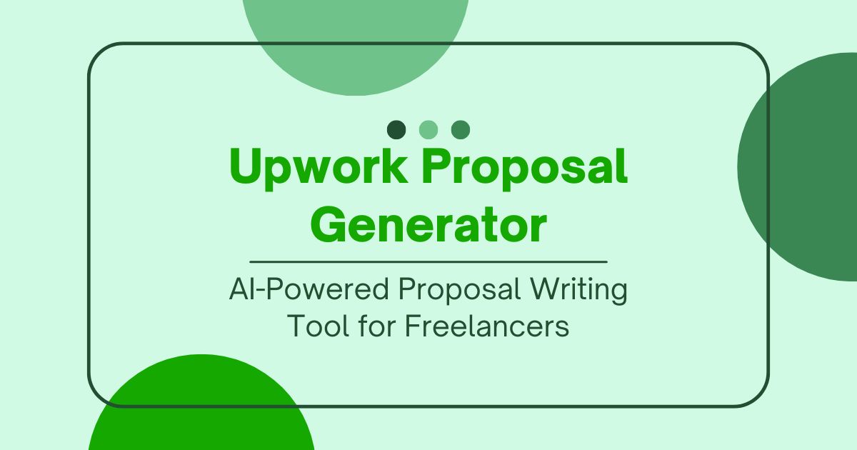 Upwork Proposal Generator - Create Winning Proposals in Minutes